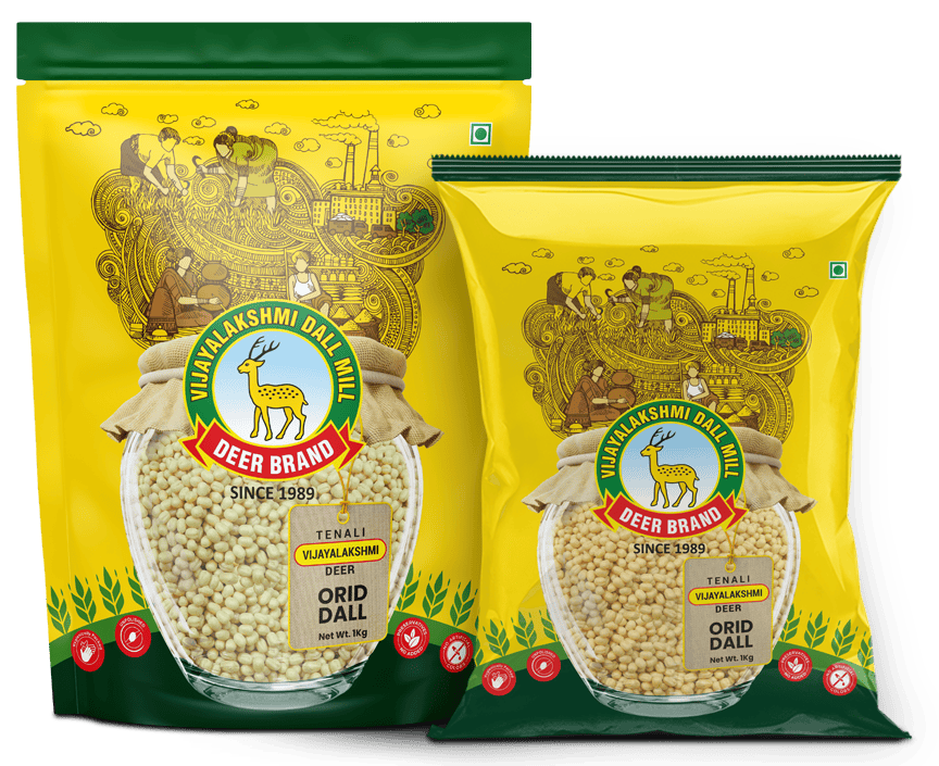 Buy Unpolished Toor & Urad Dal Online – Premium Deer Brand